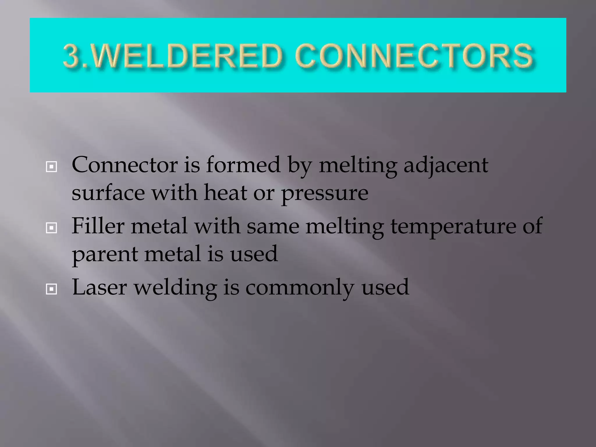 Conectors in fpd | PPTX