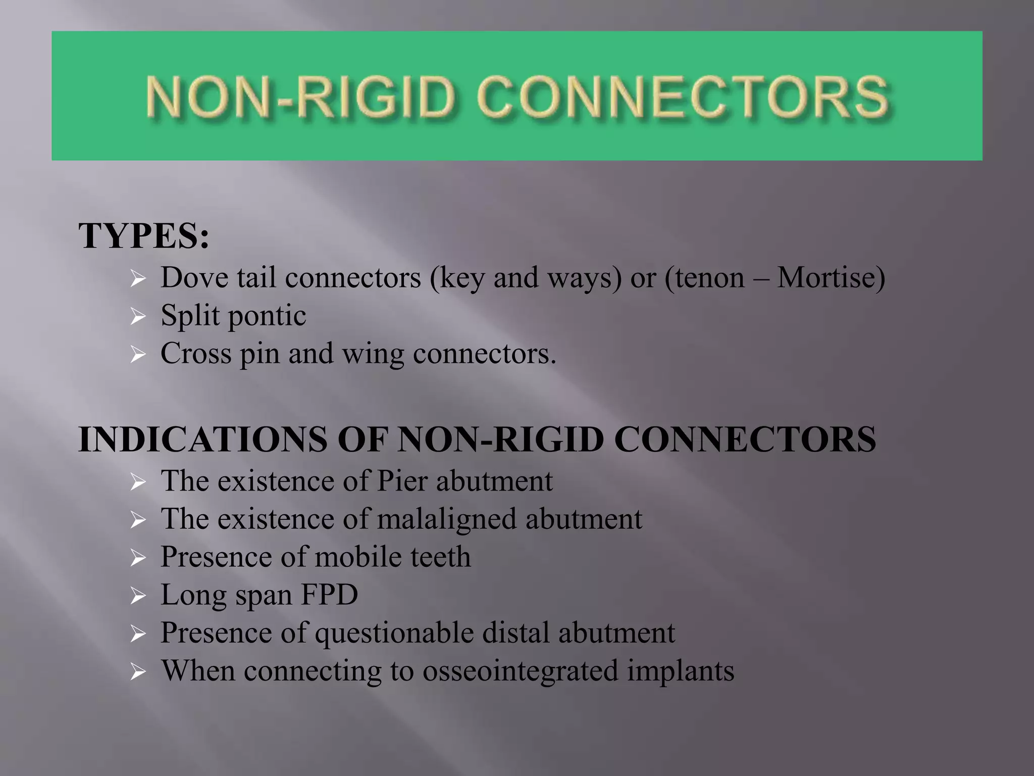 Conectors in fpd | PPTX