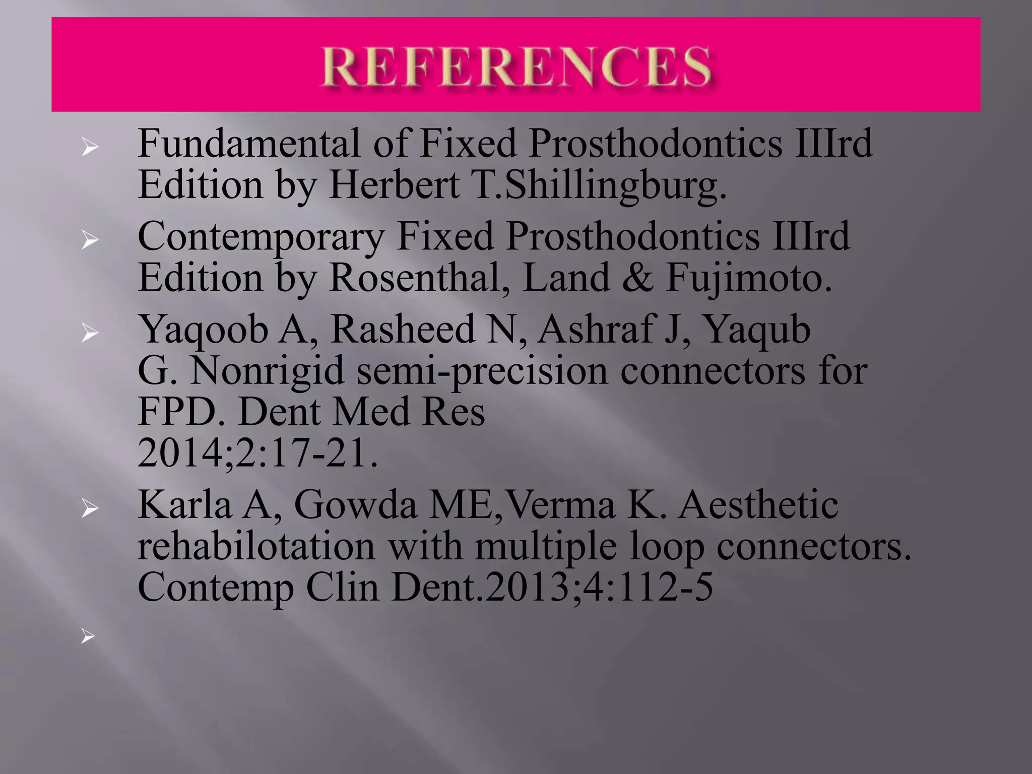 Conectors in fpd | PPTX