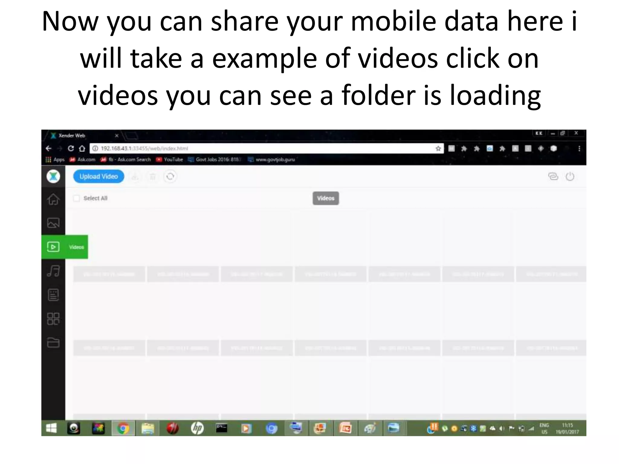 connect your mobile to pc/laptop using xender | PPTX