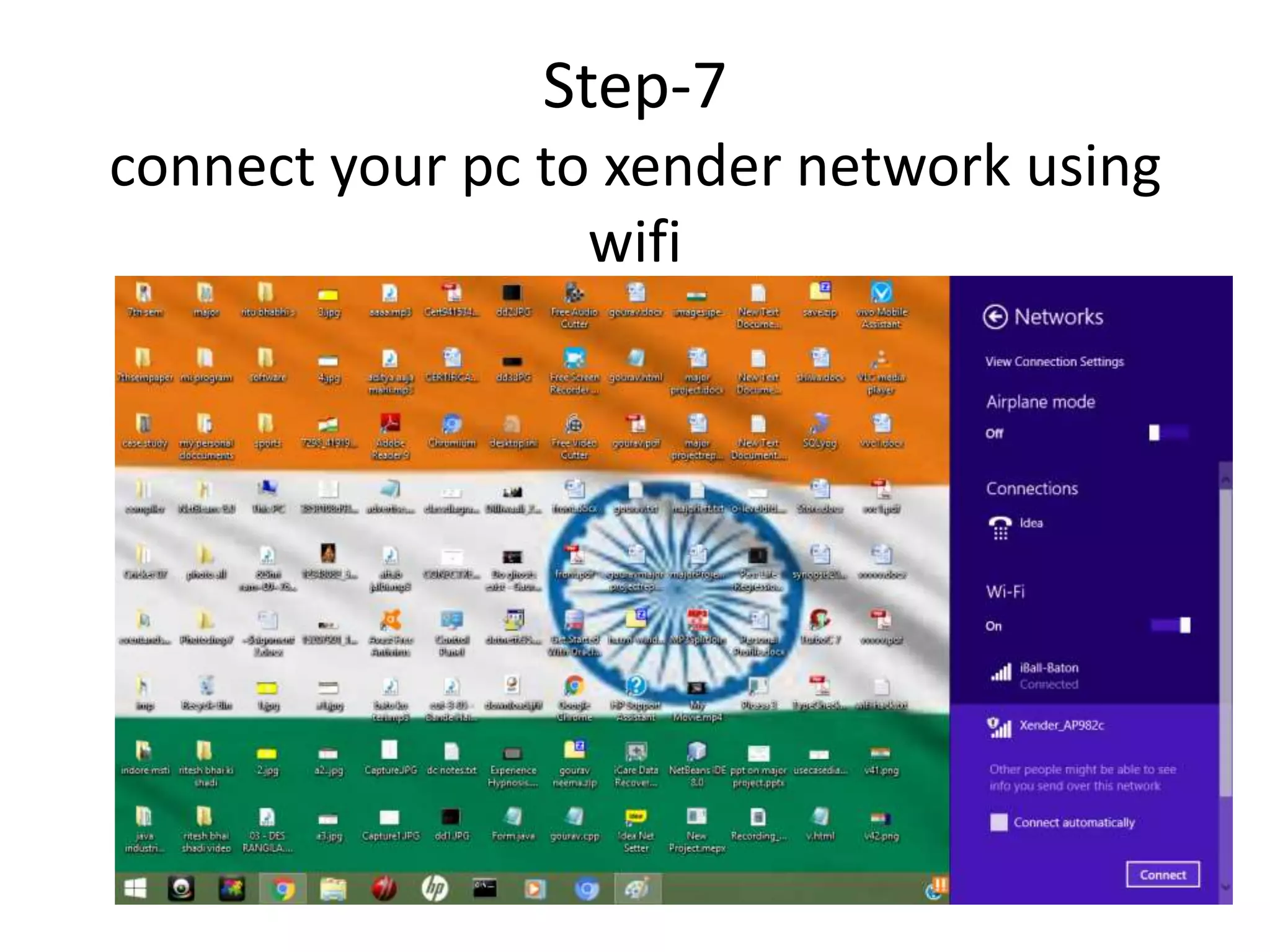 connect your mobile to pc/laptop using xender | PPTX