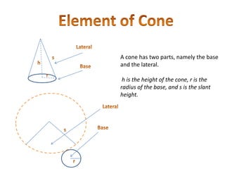 Cone, cylinder,and sphere | PPTX