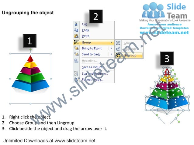 Cone diagram 5 levels ppt slides presentation diagrams templates | PDF ...