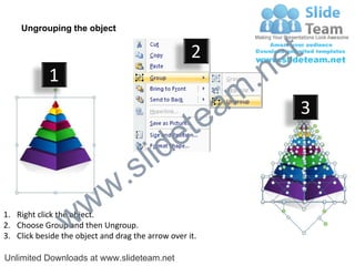 Cone diagram 7 levels powerpoint slides diagrams templates | PDF