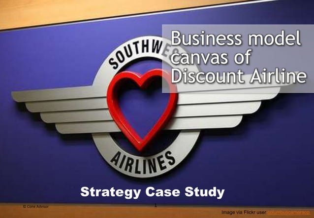 Business Model Canvas of Discount Airline case study Southwest Airlines ...