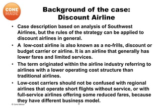 Business Model Canvas of Discount Airline case study Southwest Airlines ...