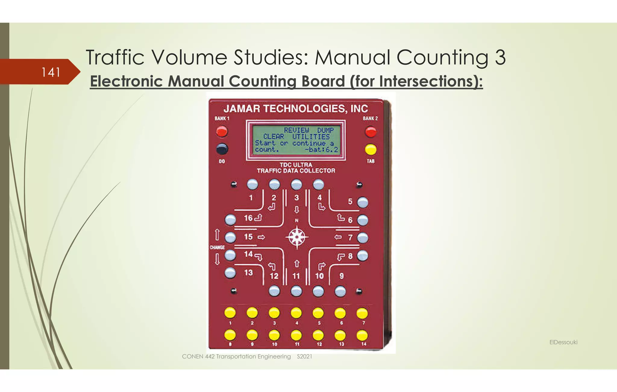 Conen 442 module1b: Traffic Studies | PDF