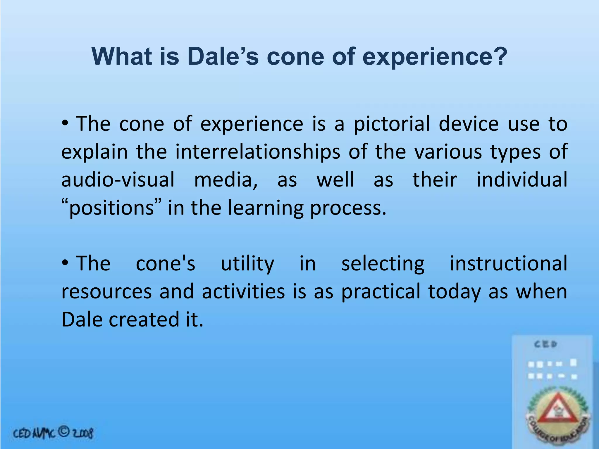 Cone of experience | PPTX