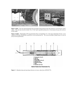 Cone penetrometer test | PDF