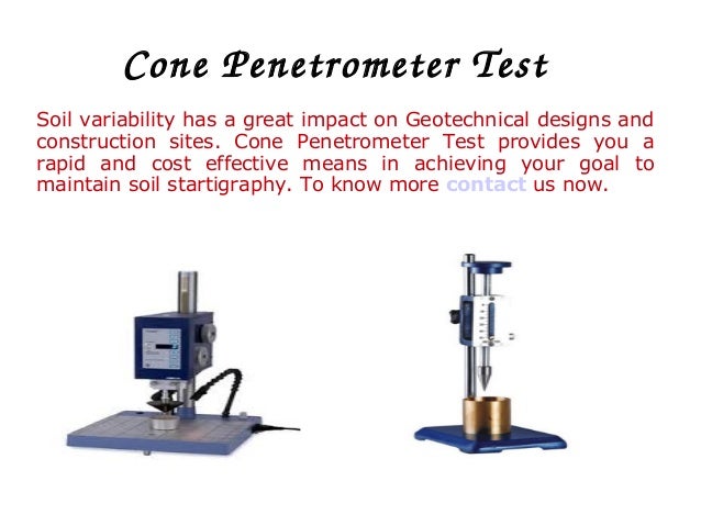 Cone Penetrometer Test