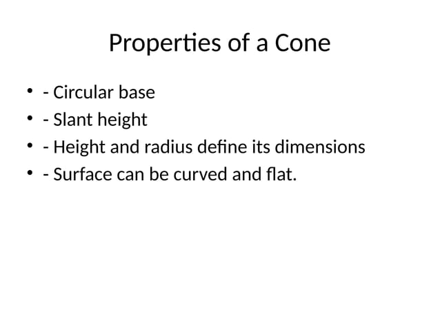 Cone_Presentation.pptx to know what is cone | PPT