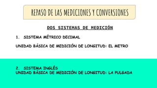 Conersiones y repaso de mediciones | PDF