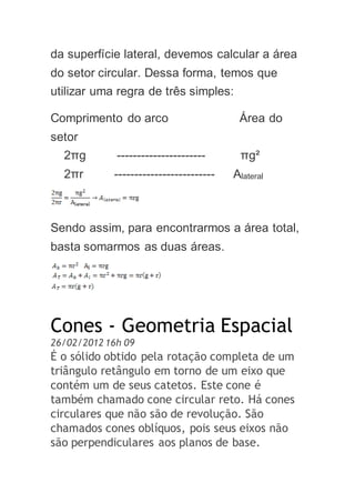 Calculo de cones | DOCX