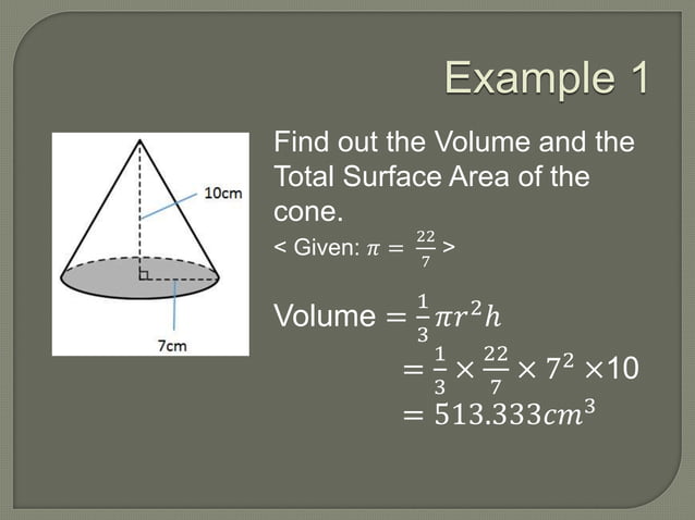 Cones and frustum slides | PPT | Free Download