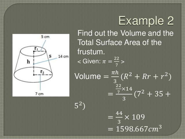 Cones and frustum slides