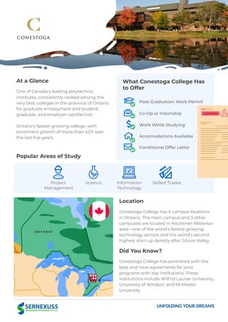 What Conestoga College Has to Offer | PDF