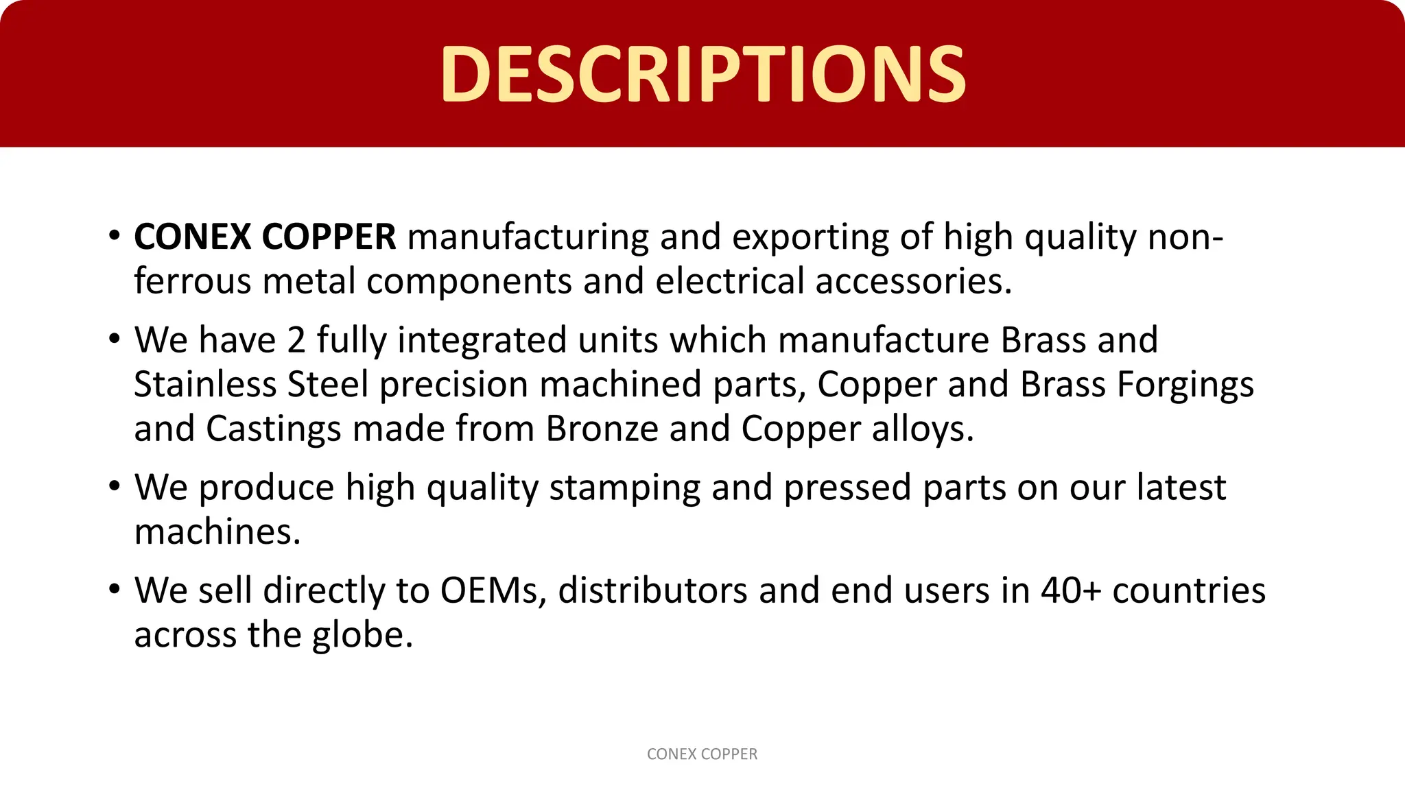Copper Forged Components, CNC machined Copper parts, Copper casting ...