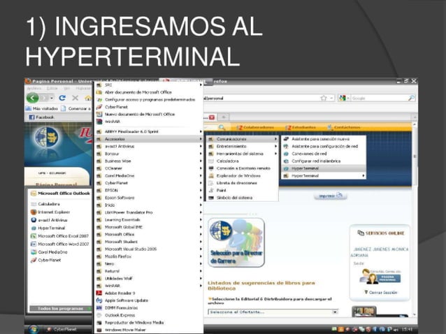 Conexión hyperterminal | PPT