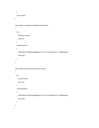 Conexion java | DOCX