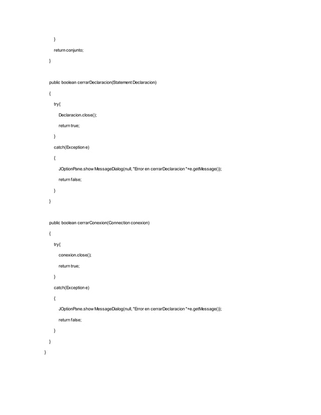 Conexion java | DOCX