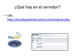 Conexion a servidor desde android | PPTX