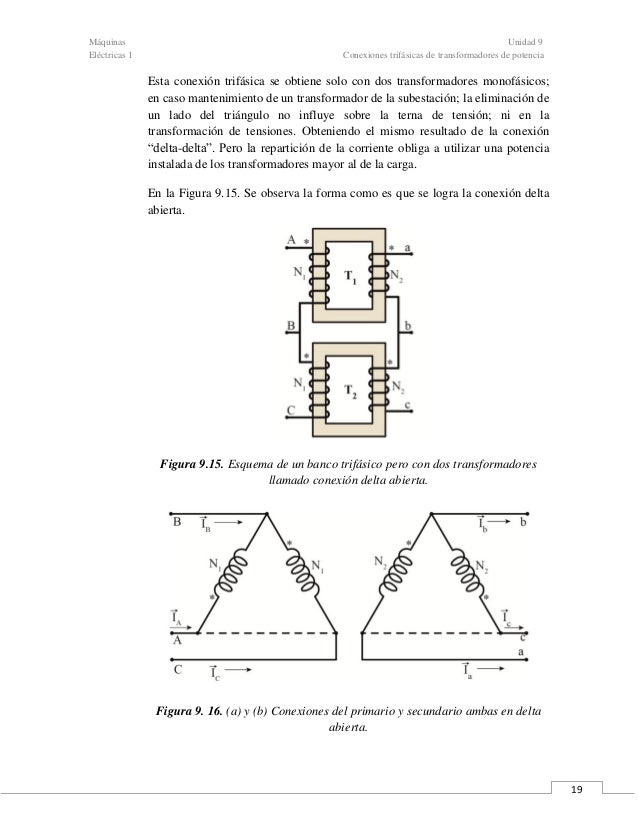 Conexiones trifasicas de transformadores