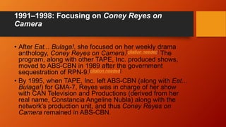 Coney Reyes Biography, Early life, Career, Filmography.pptx