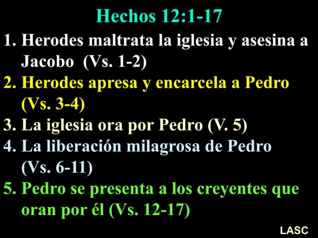 CONF. MUERTE DE JACOBO. PEDRO ENCARCELADO Y SU LIBERACIÓN MILAGROSA.(1 ...