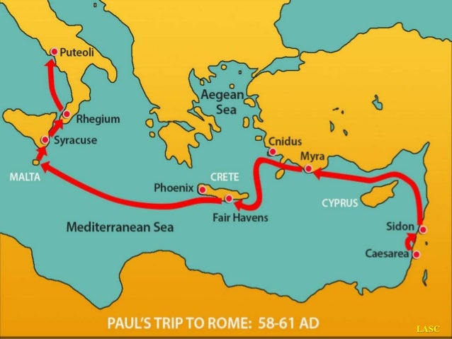 CONF. PABLO EN SU VIAJE FINAL A ROMA. HECHOS 28:12-31. (HCH. 28B)