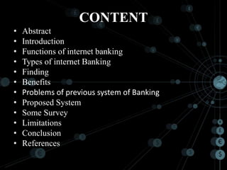Adoption of Internet Banking over Traditional Banking | PPTX