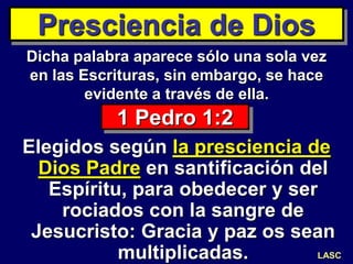 LOS ATRIBUTOS DE DIOS EN PPT. No. 1. LA OMNISCIENCIA Y PRESCIENCIA DE ...