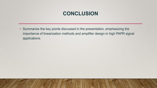 conf 2.pptx a review of linearization in ofdm | PPT