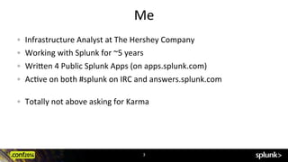 Splunk conf2014 - Lesser Known Commands in Splunk Search Processing Language (SPL) | PPT