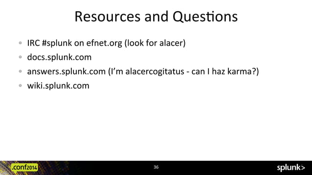 Splunk conf2014 - Lesser Known Commands in Splunk Search Processing ...