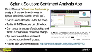 Splunk for DataScience (.conf2014) | PPT