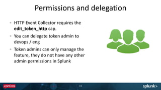 HTTP Event Collector, Simplified Developer Logging | PPTX