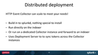 HTTP Event Collector, Simplified Developer Logging | PPTX