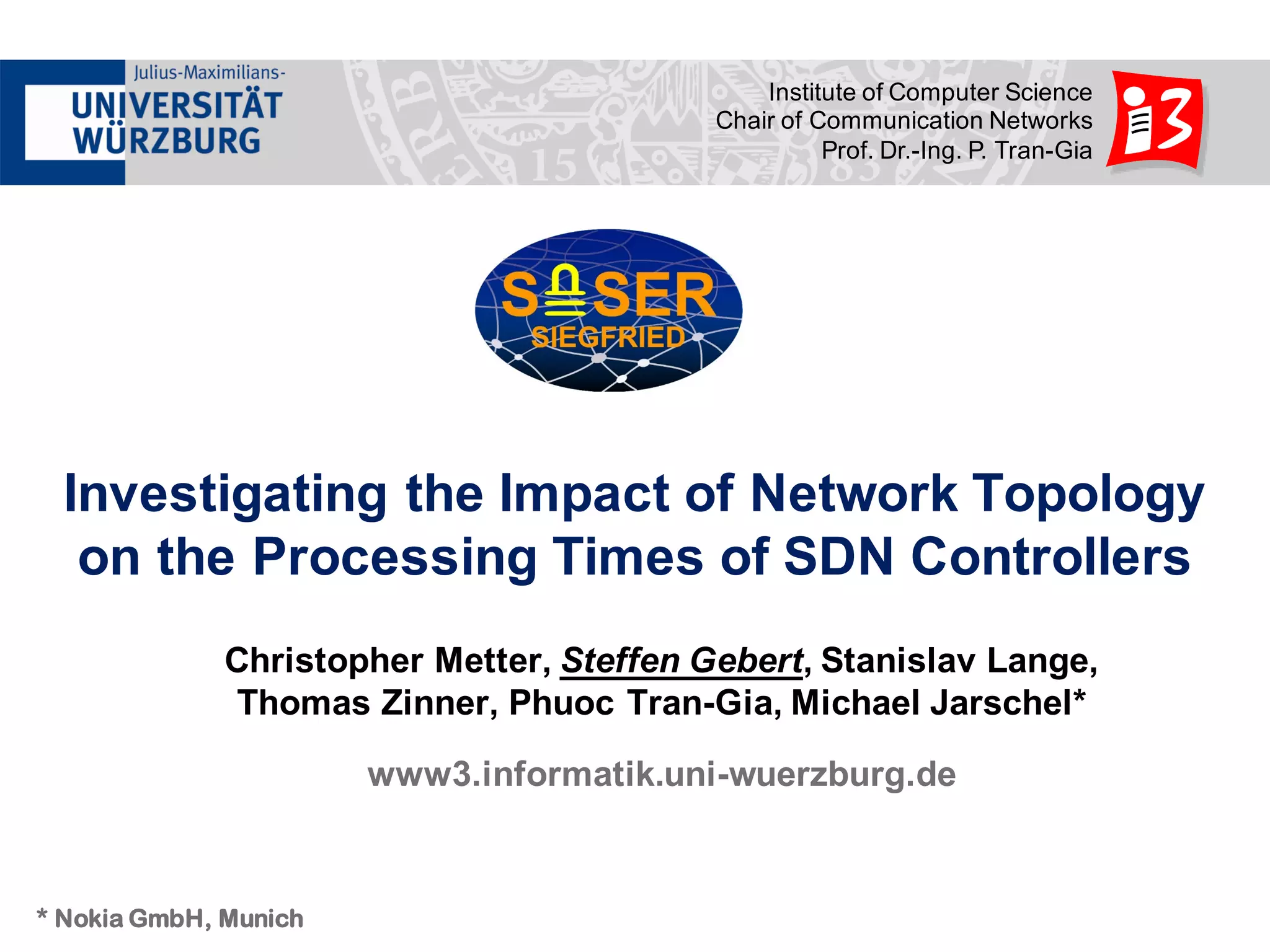 Investigating the Impact of Network Topology on the Processing Times of ...