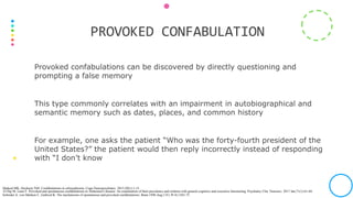 Confabulation | PPTX