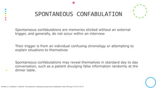 Confabulation Psychology