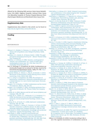 Confabulation what is associated with its rise and fall a study in brain injury | PDF