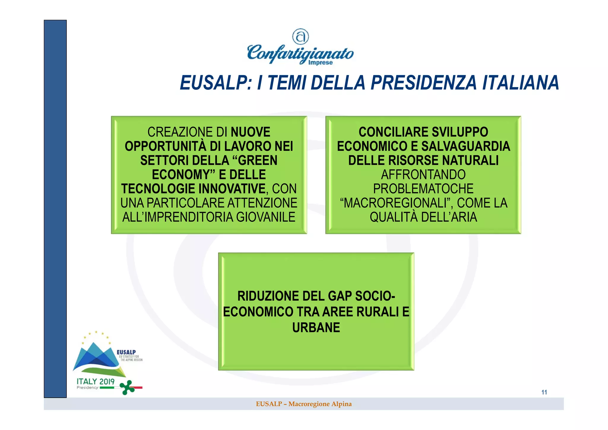 Confartigianato_Presentazione Macroregione Alpina EUSALP | PDF