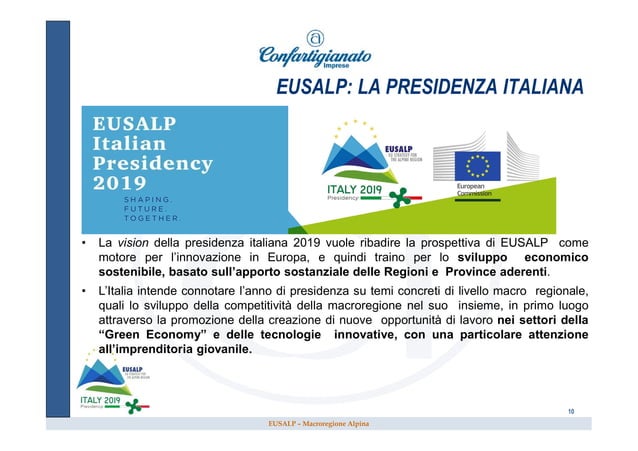 Confartigianato_Presentazione Macroregione Alpina EUSALP | PPT