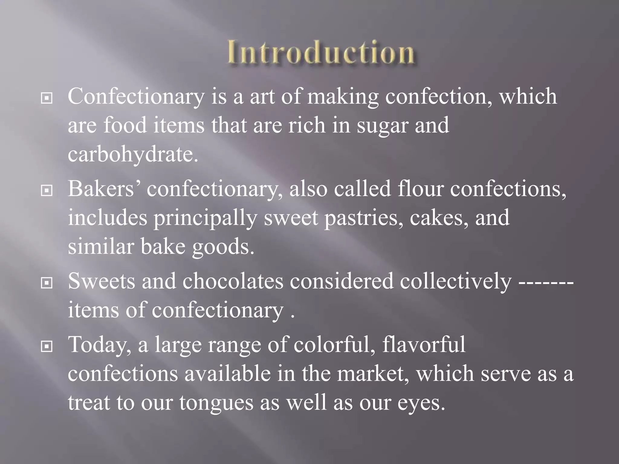 Confectionery | PPT