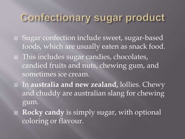 Confectionery | PPT