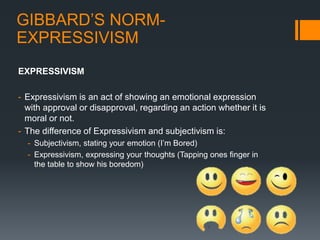 Gibbard's Norm-Expressivism | PPT