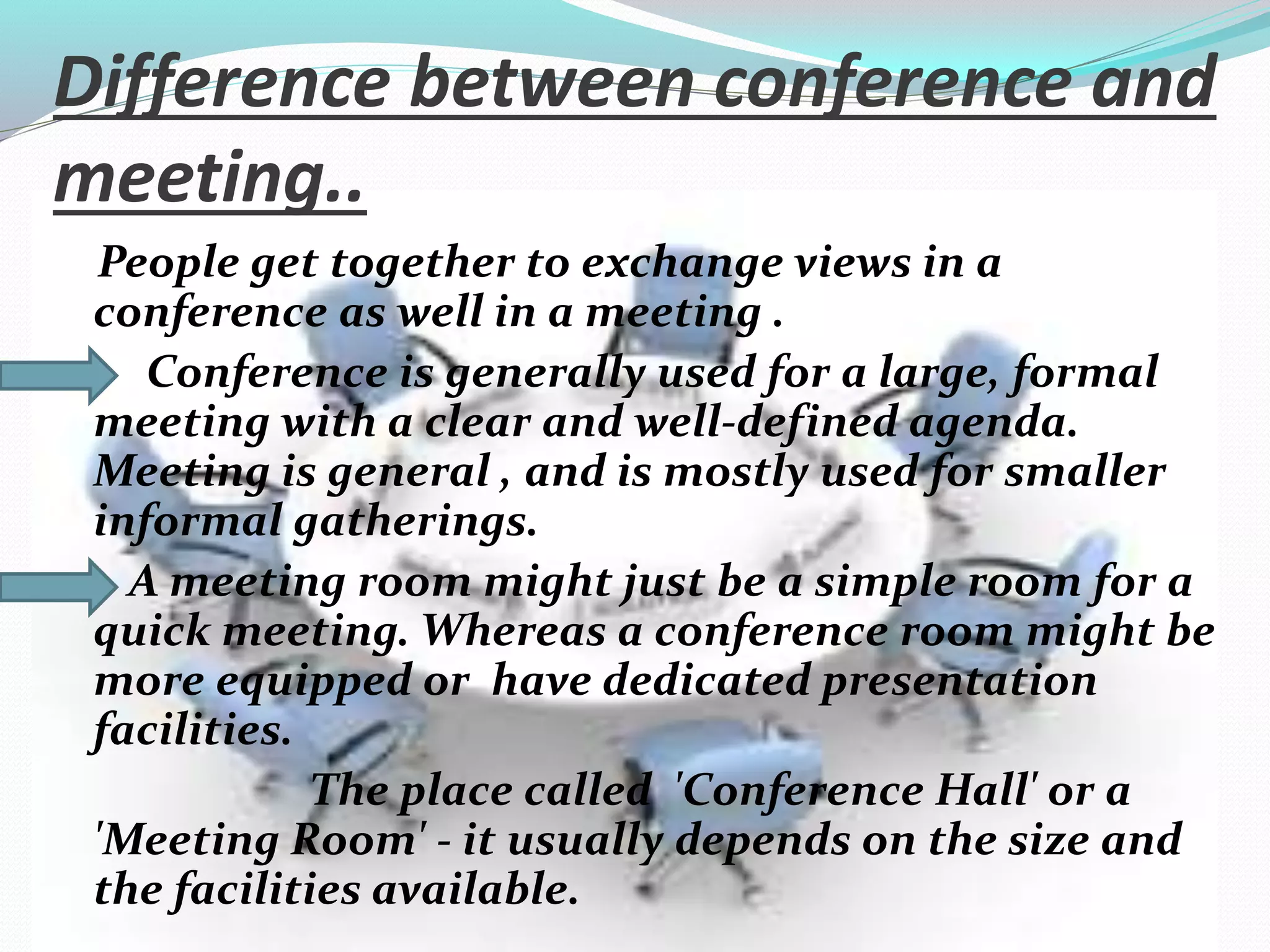 All you need to know about Conferences | PPTX