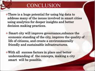 bigdata in smart cities | PPTX