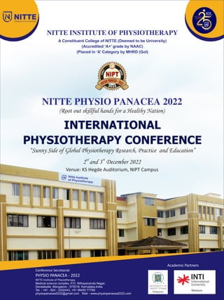 NITTE PHYSIO PENECEA: International Conference | PDF
