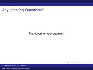Web Mining to Create Semantic Content: A Case Study for the Environment | PPT